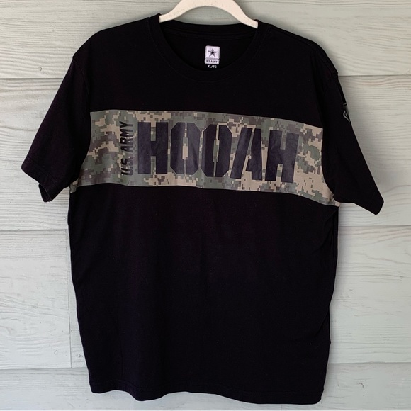 U.S. Army | Tops | Us Army Graphic Hooah Short Sleeve Tshirt | Poshmark